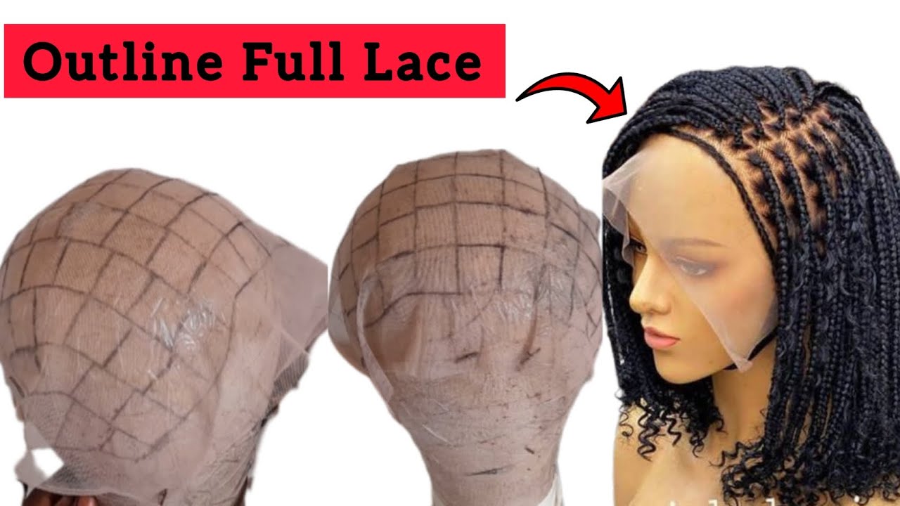 😳I'm So Shook !! How To Outline Full Lace Wig / 13 by 9 Customization 😱 ...