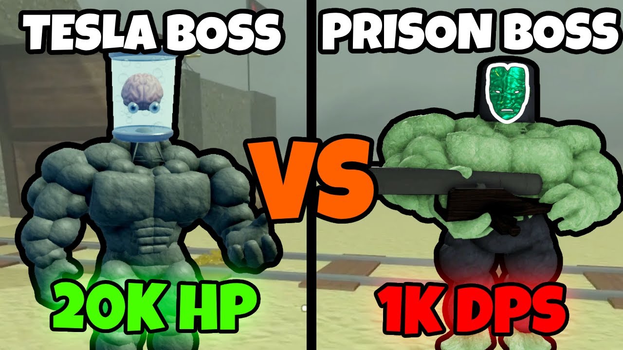 Which Boss Is STRONGER TESLA BOSS OR PRISON BOSS? | DEAD RAILS - YouTube