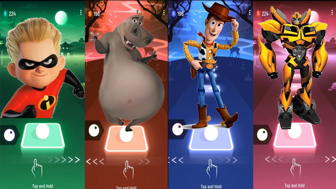 Tiles Hop - Суперсімейка проти Глорії проти Vudu проти Transformers ...