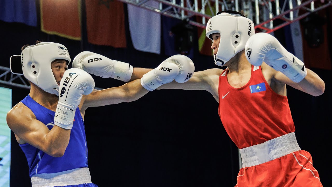 Torekhan Sabyrkhan (KAZ) vs. Zhang Haosheng (CHN) IBA Youth World Championships 2024 SF's (67kg ...