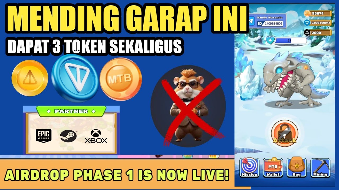 AIRDROP INI JELAS CUAN ! DAPAT TON COIN, NOT, MTB TOKEN GRATIS ! REVIEW ...