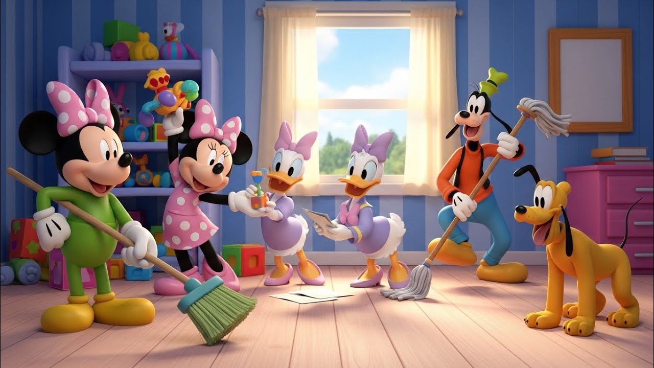 Mikey Mouse Clean-Up Song 🧼 | Learn to Clean with Friends | 3D Kids ...