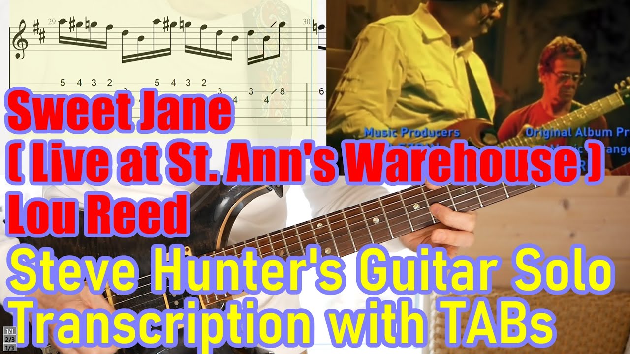 Sweet Jane (Live at St. Ann's Warehouse) Lou Reed - Steve Hunter's ...