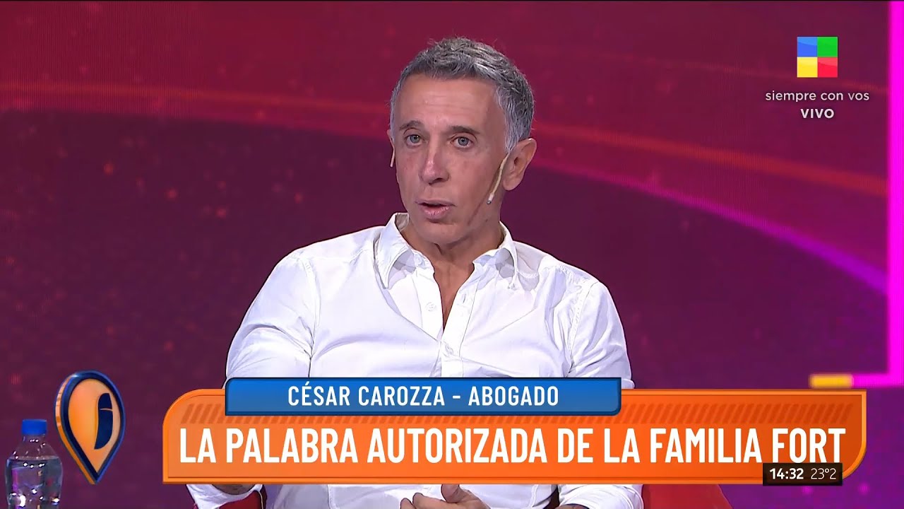 🎙️ César Carozza, abogado de la familia Fort: "Ricardo tapaba sus ...