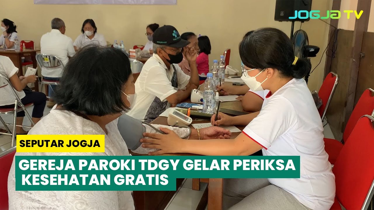 GEREJA PAROKI TDGY GELAR PERIKSA KESEHATAN GRATIS - YouTube