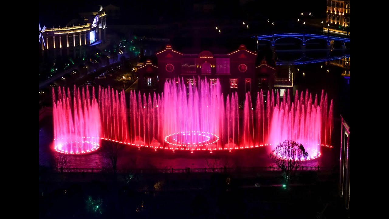 Best Outdoor Hotel Musical Dancing Water Fountain Show Bellagio Dancing ...