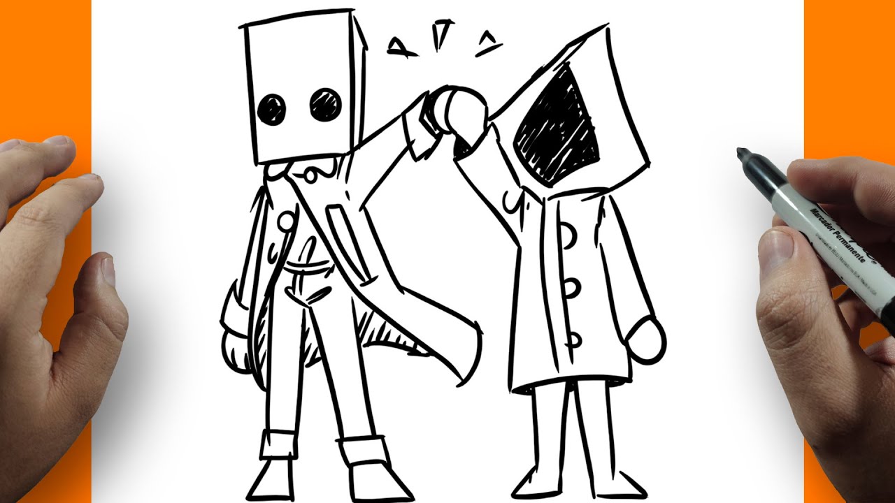 How to Draw Little Nightmares Characters Step by Step EASY - YouTube