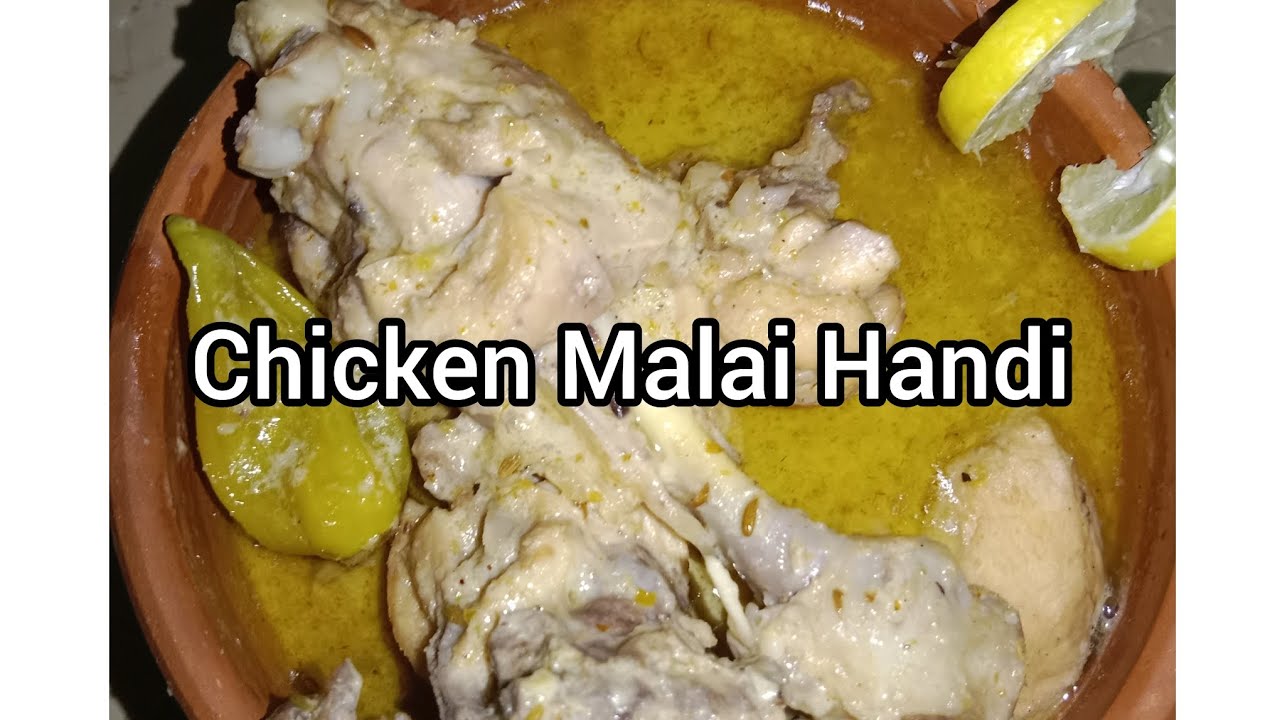 Chicken Malai Handi Recipe|Made by Cooking with Waseema - YouTube