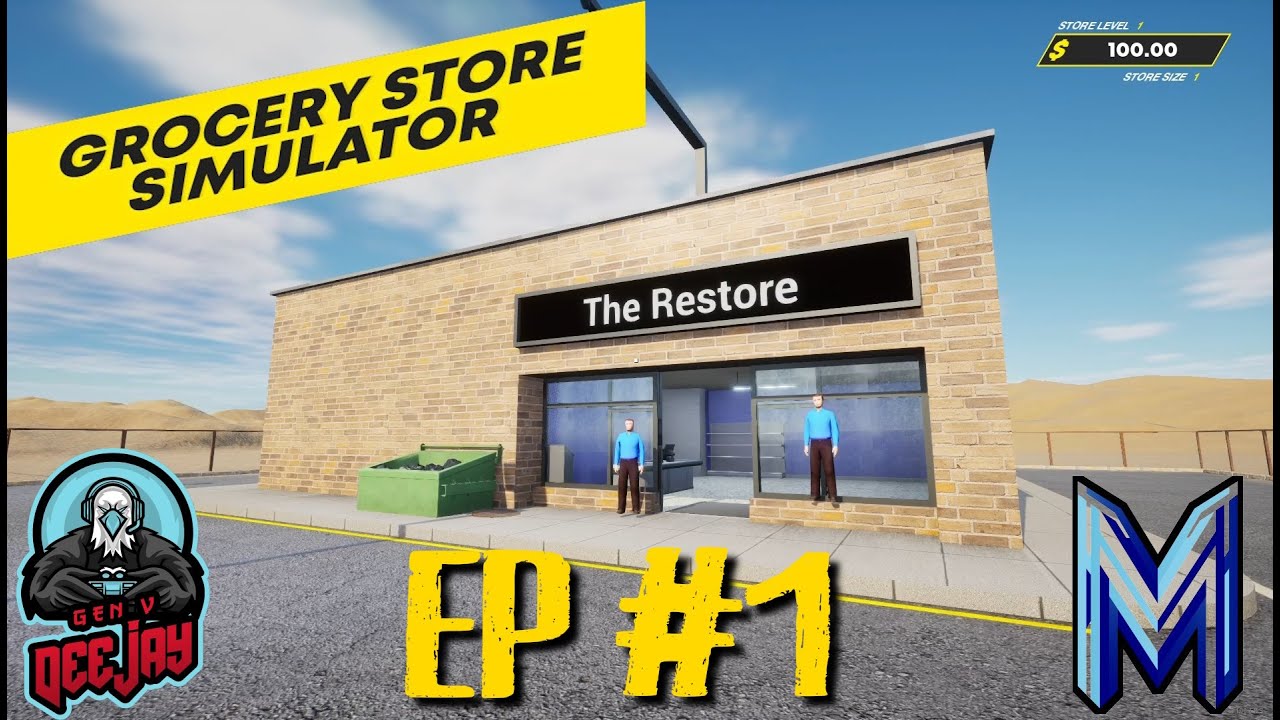 We try a new Game - Grocery store sim - Ep #1 - YouTube