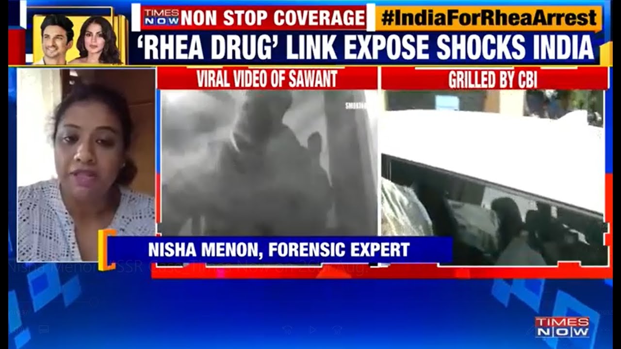 Nisha Menon Forensic Expert on #SSR “Drug Analysis Tests from Viscera ...