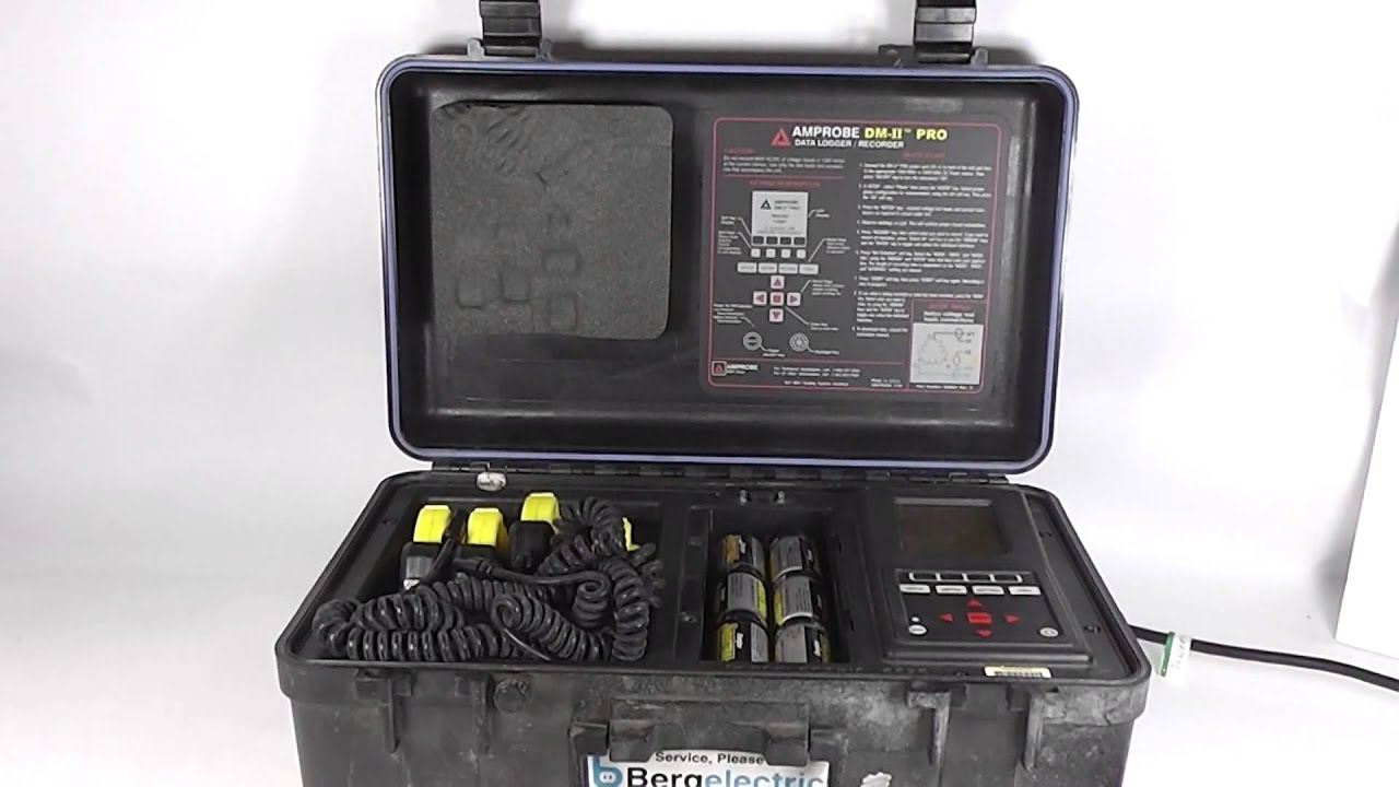 NCauctions.com - Sold Amprobe DM-11 Portable Data Logger Recorder - YouTube