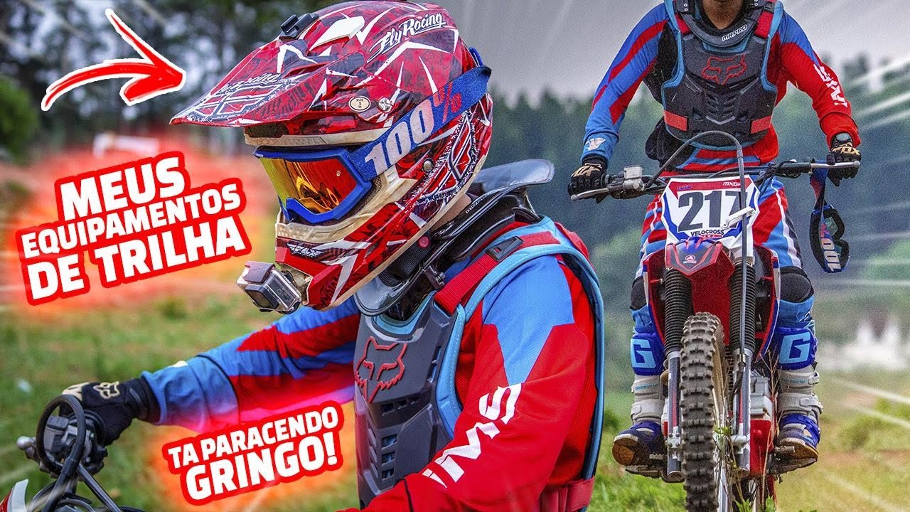 MOSTRANDO MEUS EQUIPAMENTOS DE TRILHA / MOTOCROSS (TA PARECENDO PILOTO ...