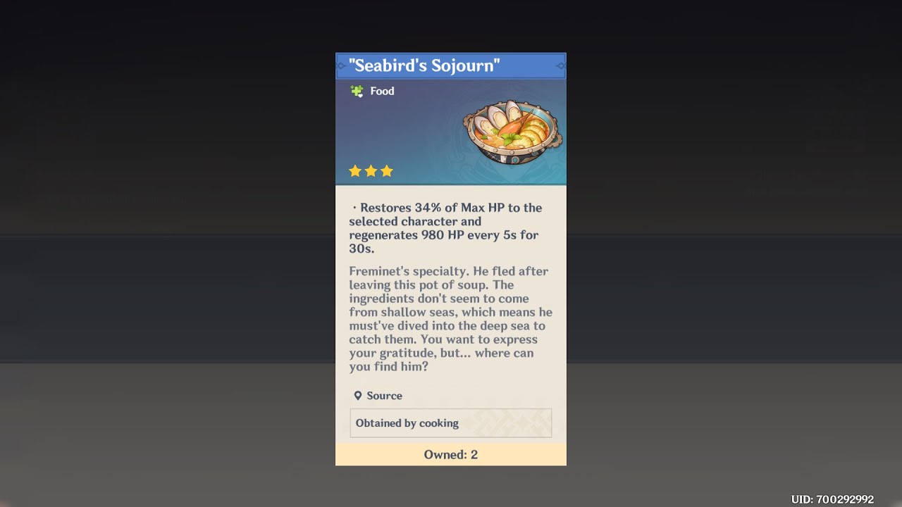 Freminet's Specialty Dish: “Seabird's Sojourn” [ Genshin Impact ] - YouTube