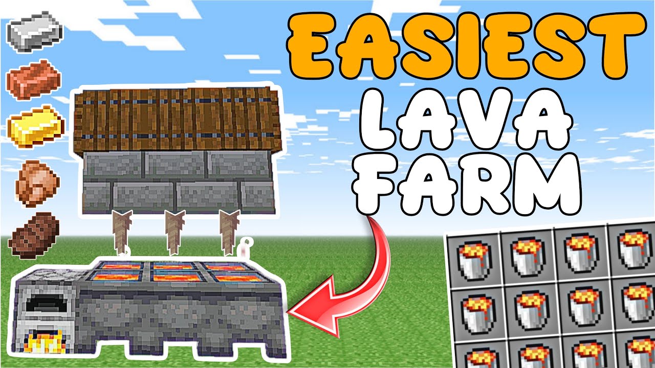 Simple (Infinite) Lava Farm In Minecraft | Bedrock 1.20 - YouTube