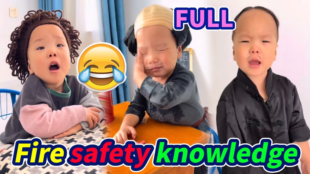 ute kids humorously explain fire safety knowledge#cutebaby#funny#vlog# ...