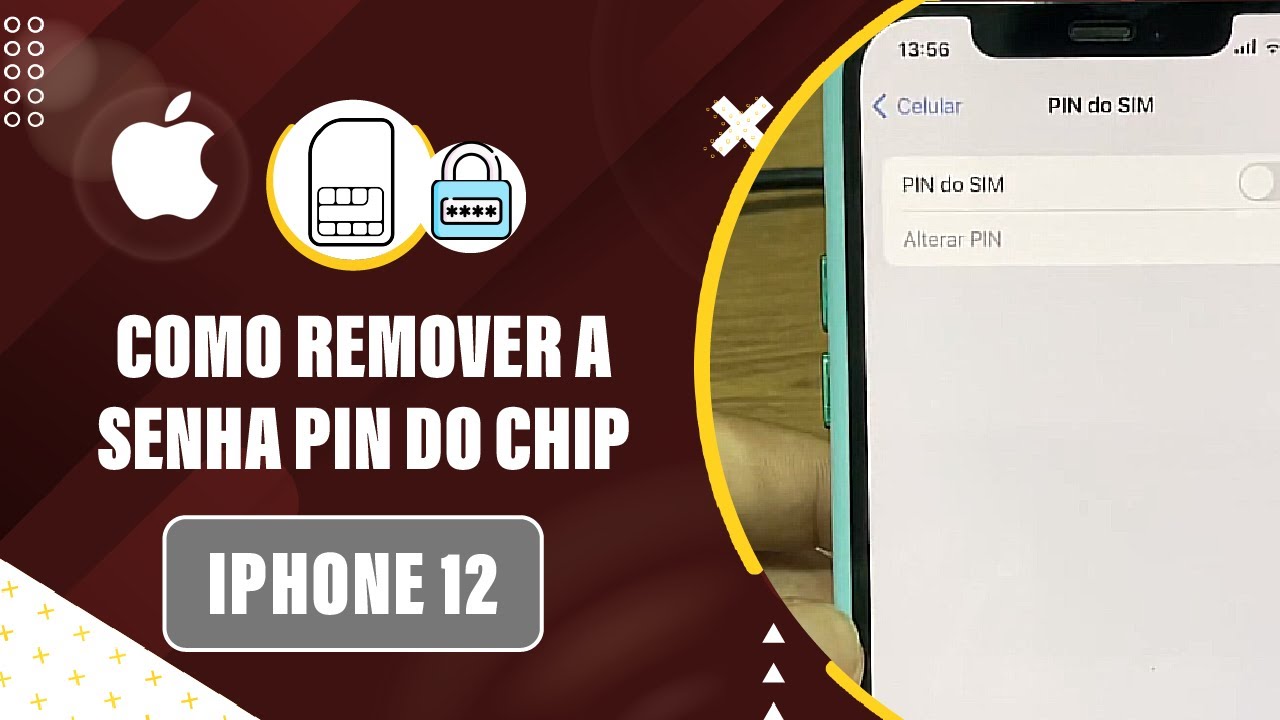 Como remover a senha PIN do chip no iPhone 12 - Passo a passo - YouTube