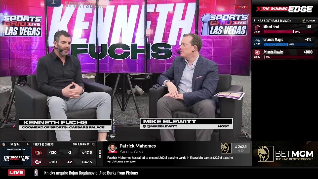 Kenneth Fuchs & Rick Horrow Interviews, 2/8/24 | SportsGrid Live Las ...