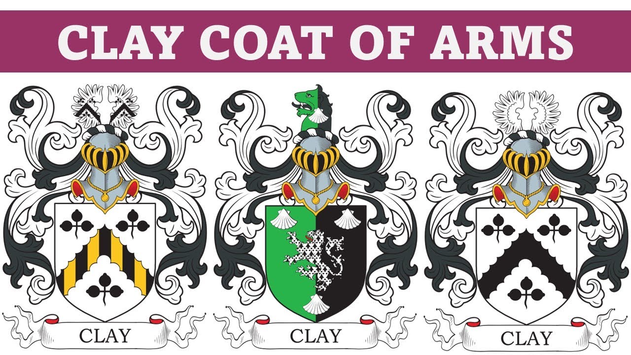 Clay Coat of Arms & Family Crest - Symbols, Bearers, History - YouTube