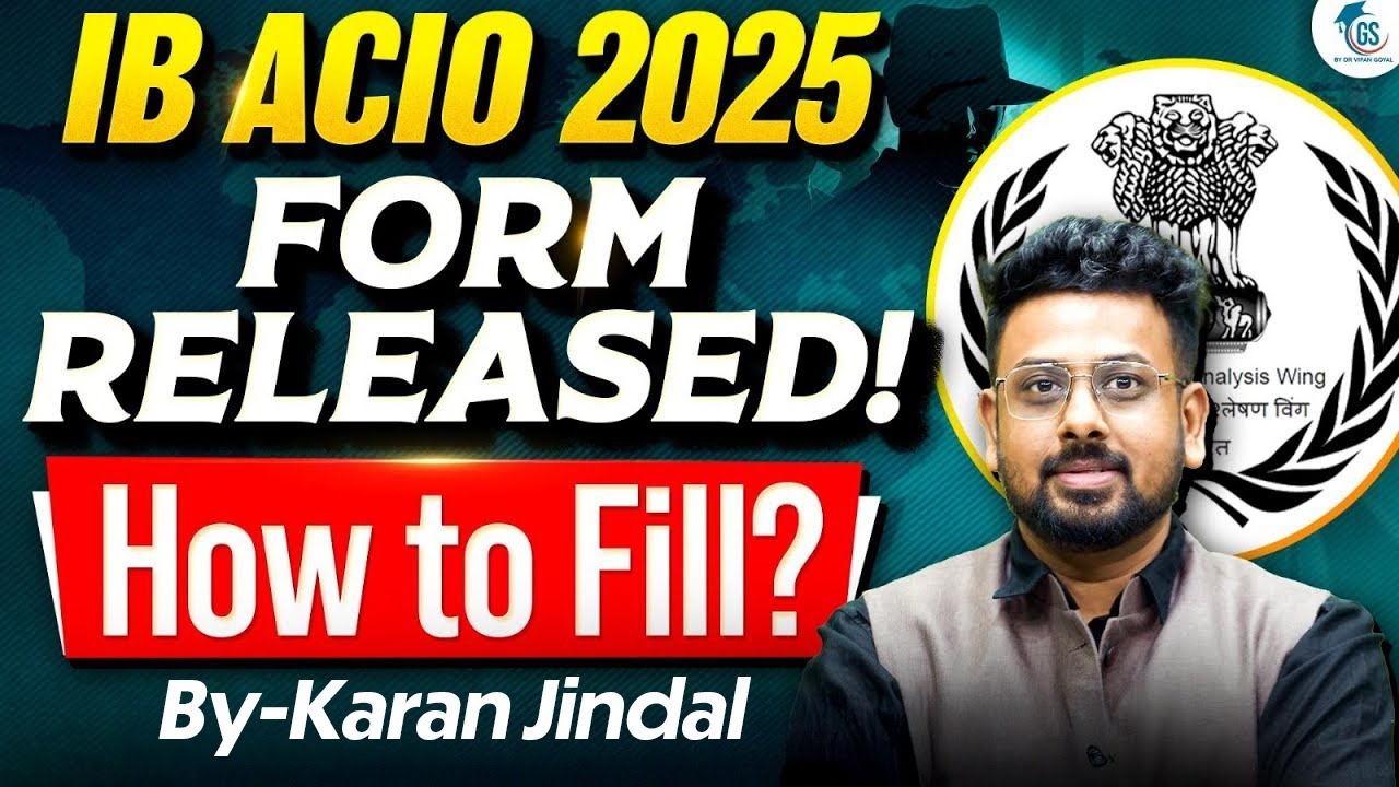 IB ACIO Form Fill UP 2025 | How To Fill IB ACIO 2025 Form Full Details ...