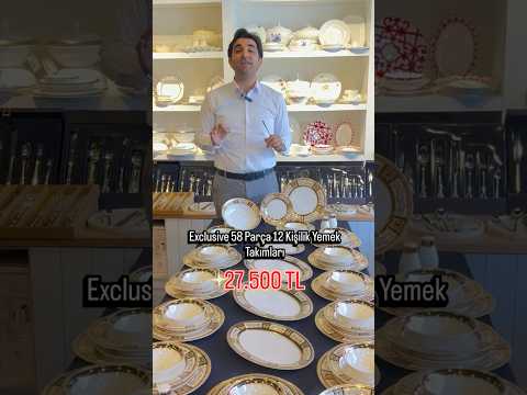 Kasım Gelmeden İndirimleri Geldi!🥳 Exclusive Yemek Takımları 27.500 TL‼️ #matmazel #sofra #çeyiz