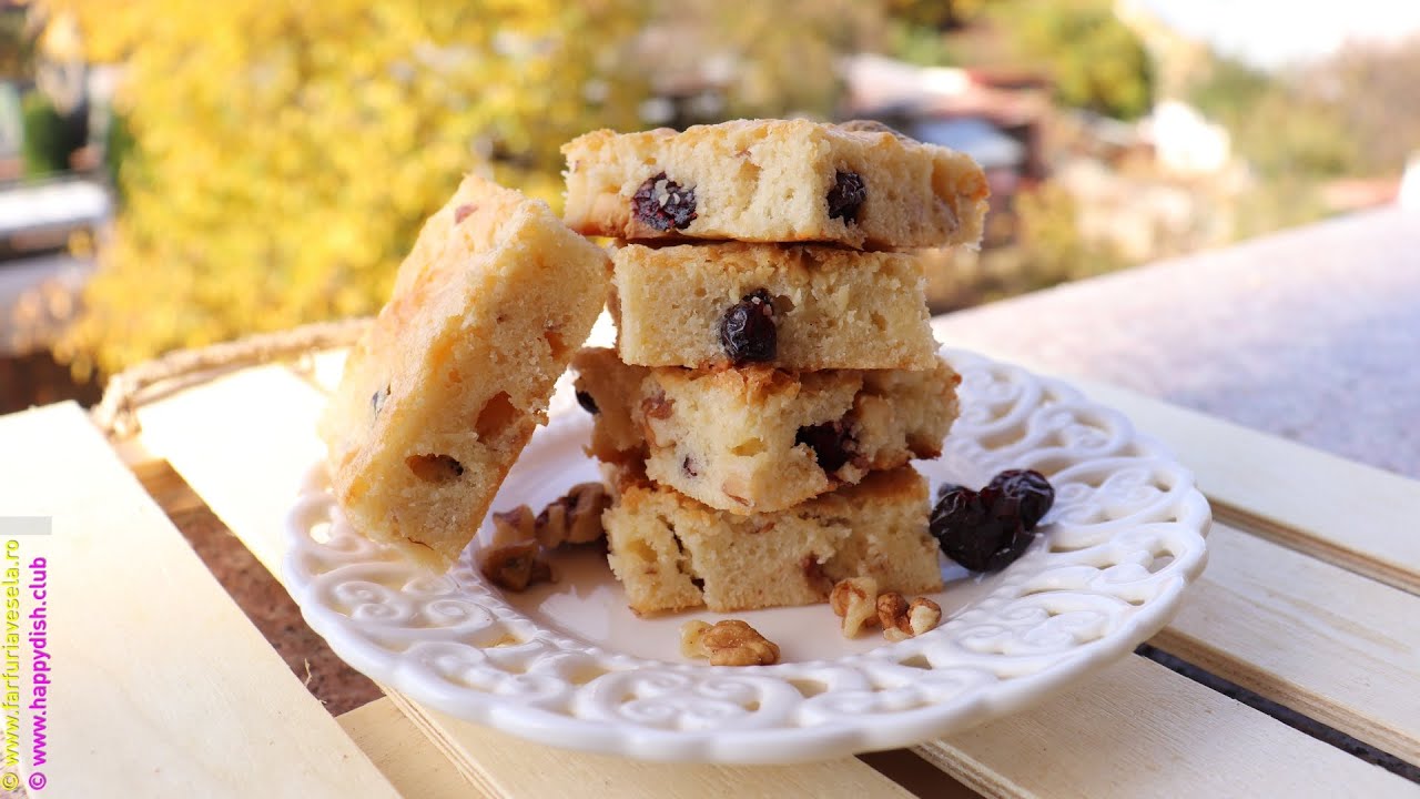 Prajitura cu ciocolata alba si merisoare | Farfuria vesela - YouTube