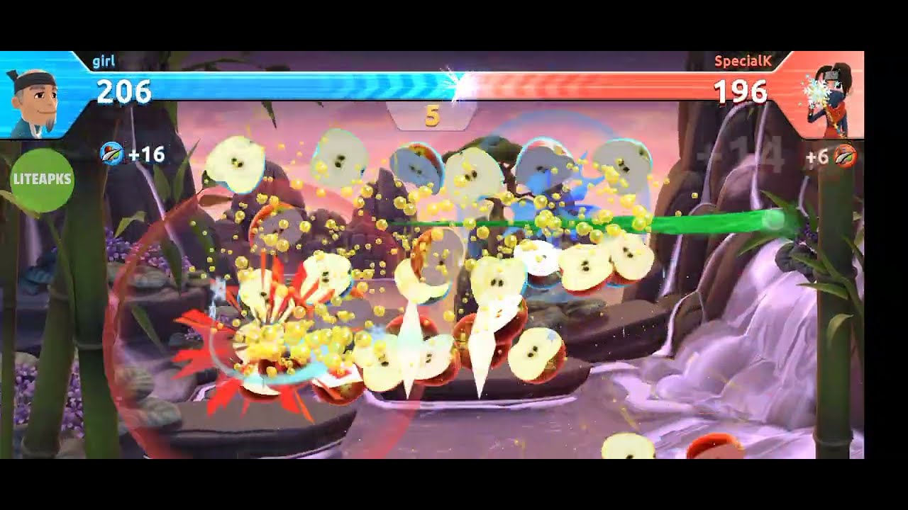 fruit ninja 2 multiplayer and zen fight - YouTube