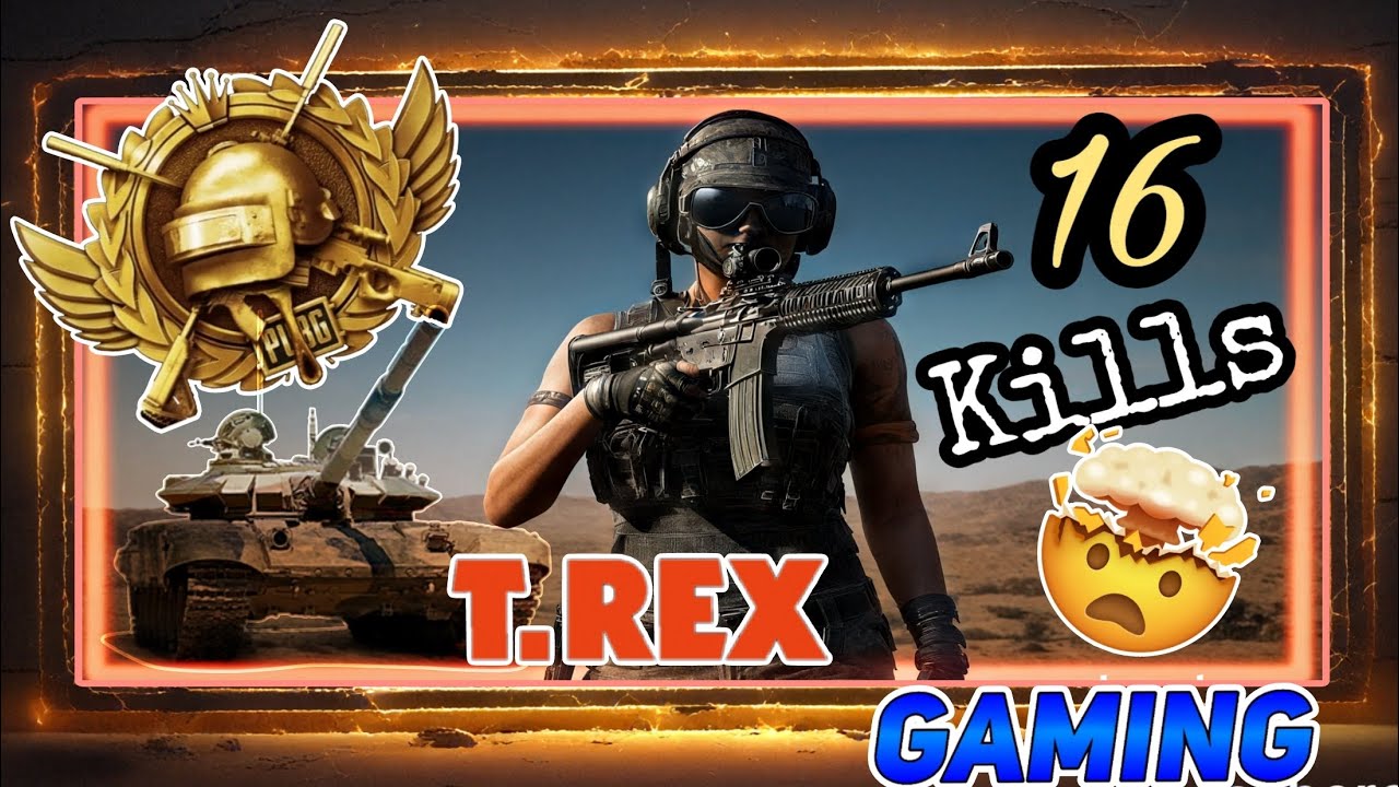 16 kills in 1 game|| 2 Squad finished|| Intense Gameplay|| back to back clutch|| T-Rex Gaming # ...