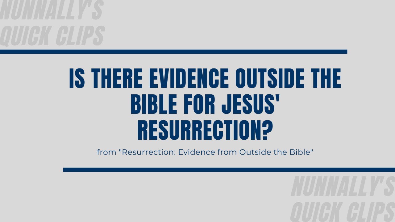 Is there outside evidence for Jesus' resurrection? - YouTube