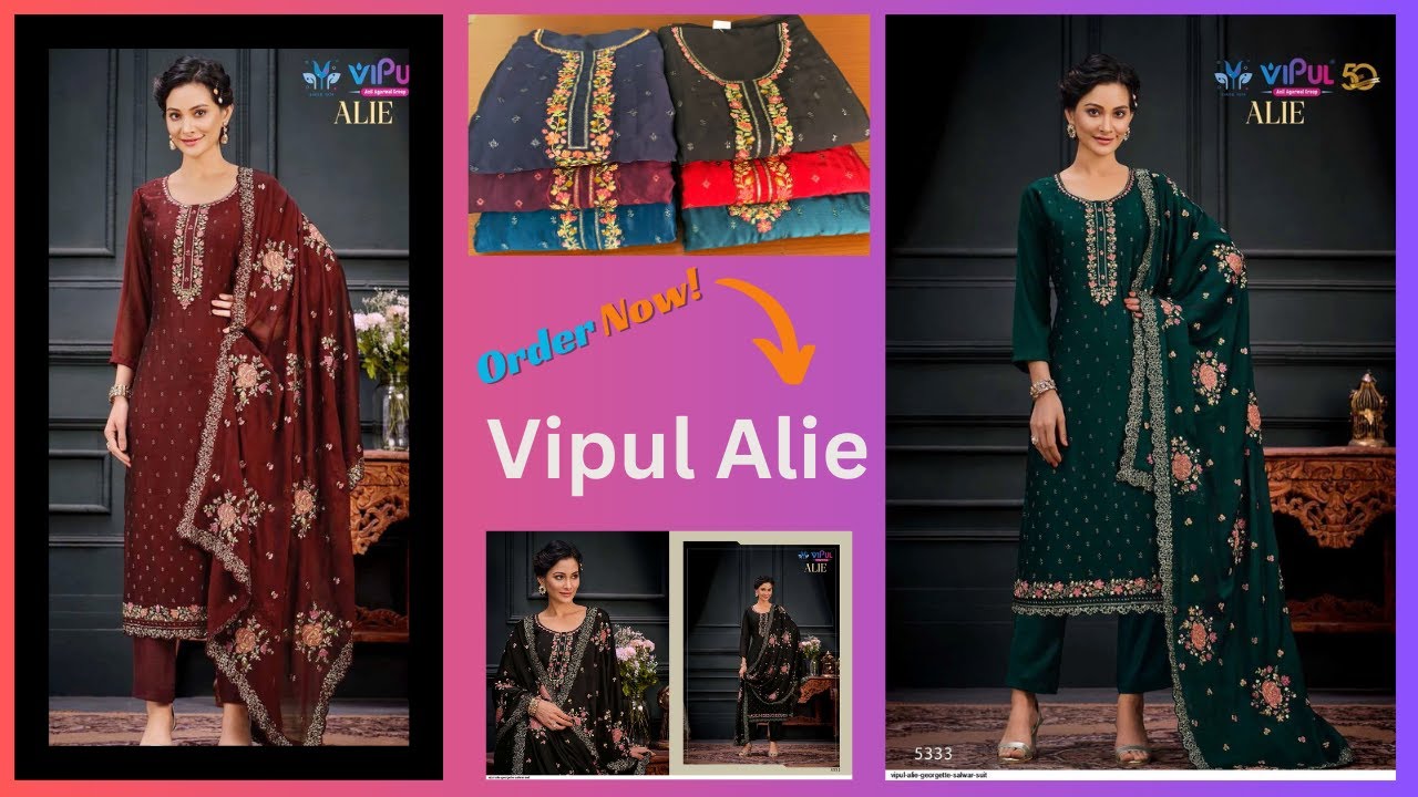 Indian 😱 Vipul Alie Catalog 😱 || Latest Indian Dress || Luxurious Three ...