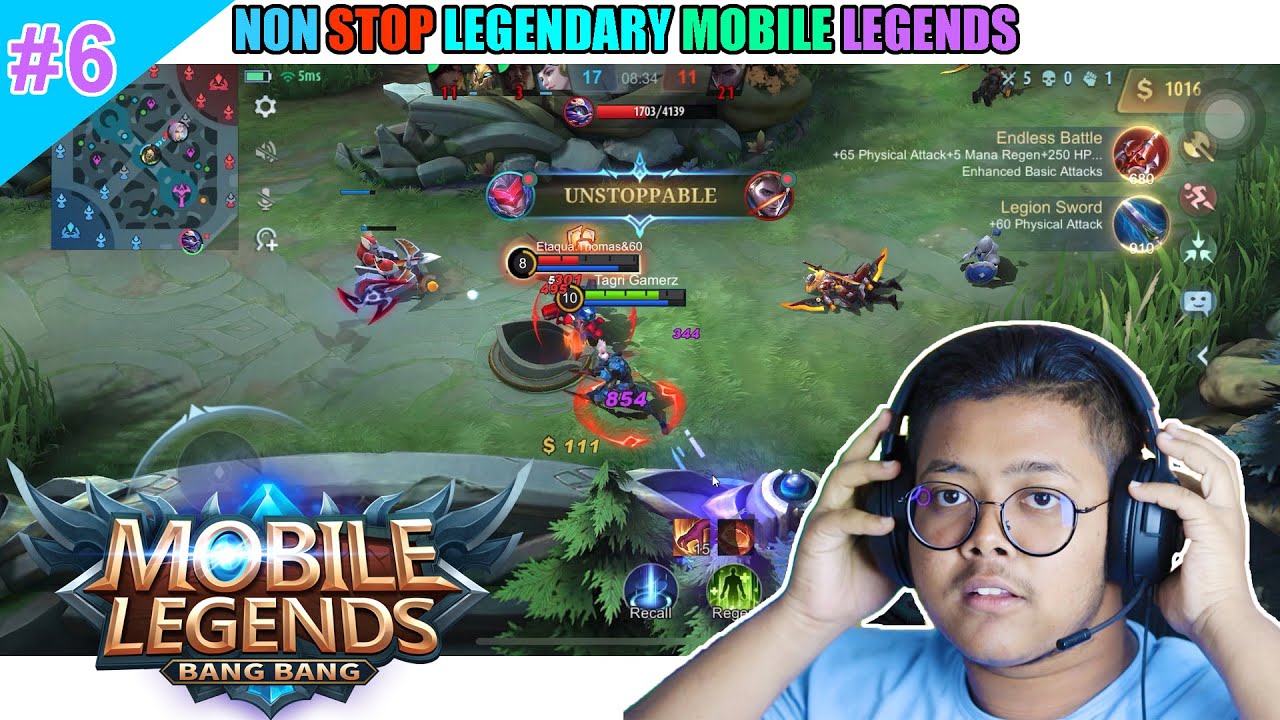 NON STOP LEGENDARY MOBILE LEGENDS 2022 TAGRI GAMERZ GAMEPLAY #6 - YouTube