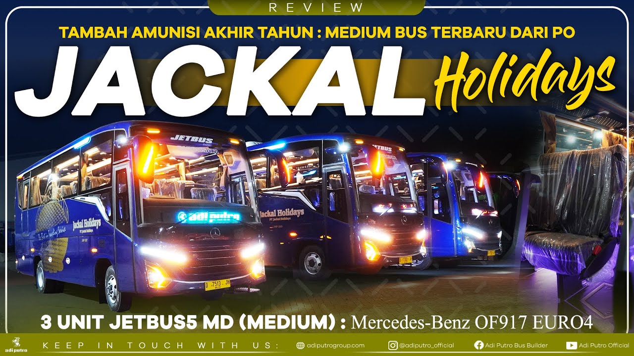 Tambah Amunisi Akhir Tahun! Medium Bus Terbaru Dari PO JACKAL HOLIDAYS ...