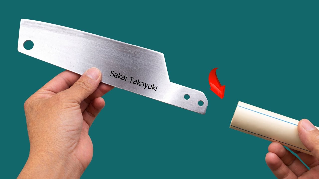 Don't throw away old PVC pipes; turn them into high-quality knife ...