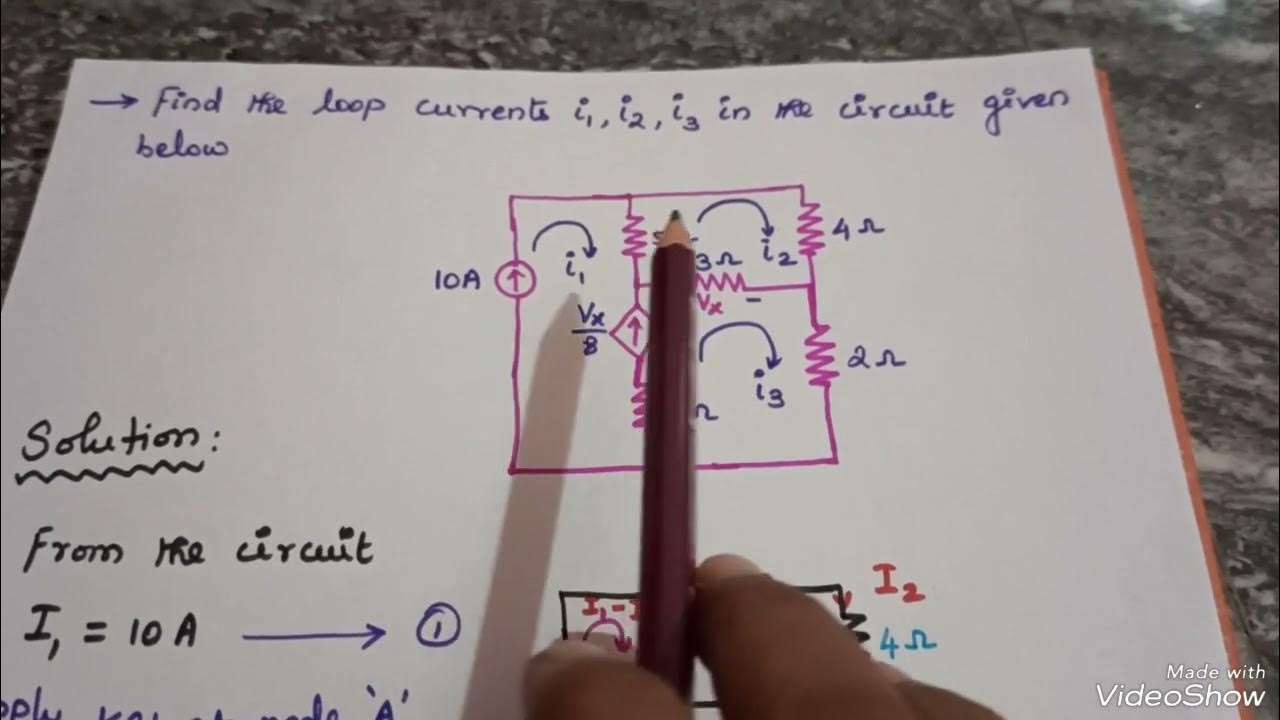 Mesh Analysis/Dependent Source/ Problem/ Unit_4 - YouTube