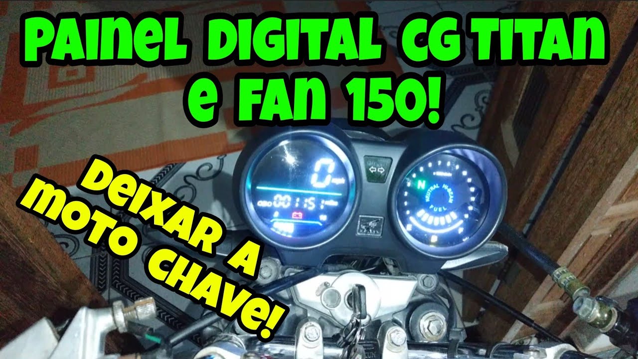Saiba Tudo do Painel Digital Universal P/ Moto Cg Titan e Fan 2008 Até ...