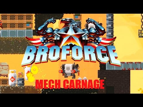 BROFORCE - Mech Carnage Level (Level Editor) - YouTube