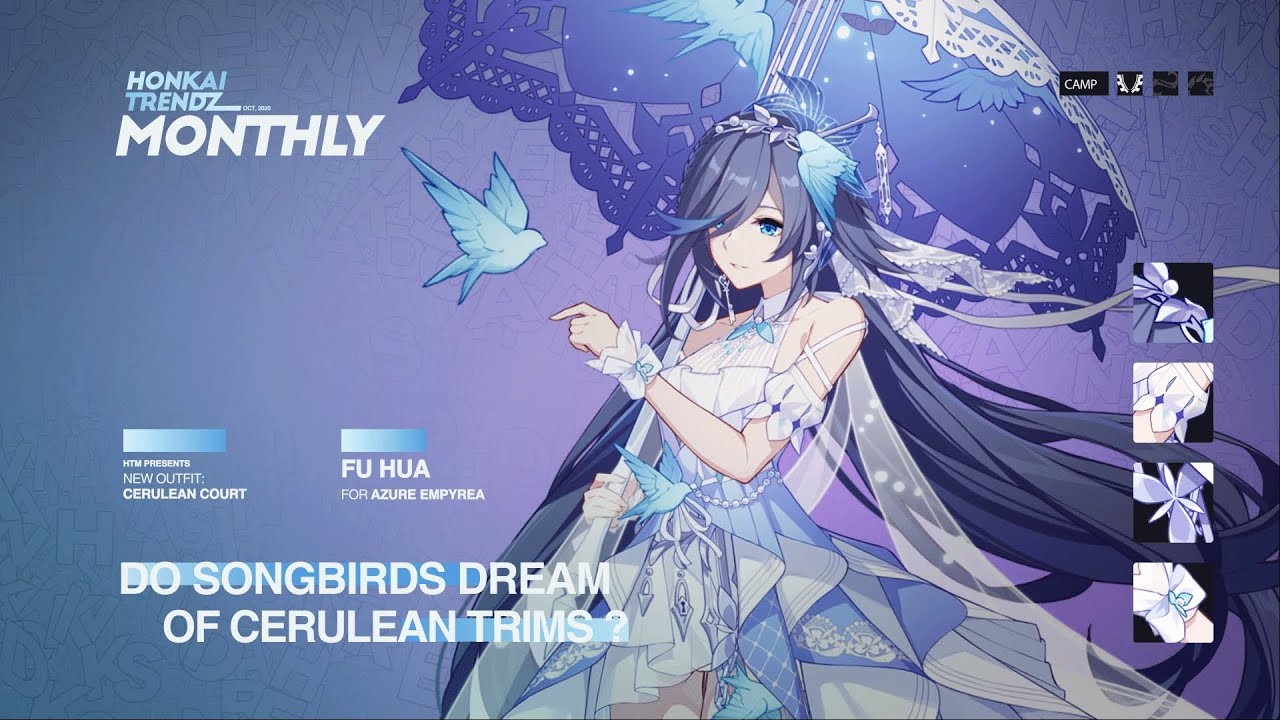 [Azure Empyrea]'s New Outfit [Cerulean Court] - Honkai Impact 3 - YouTube