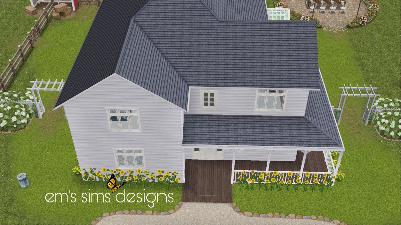 Sims FreePlay | Farmhouse💛🌻| Em's Sims Designs - YouTube