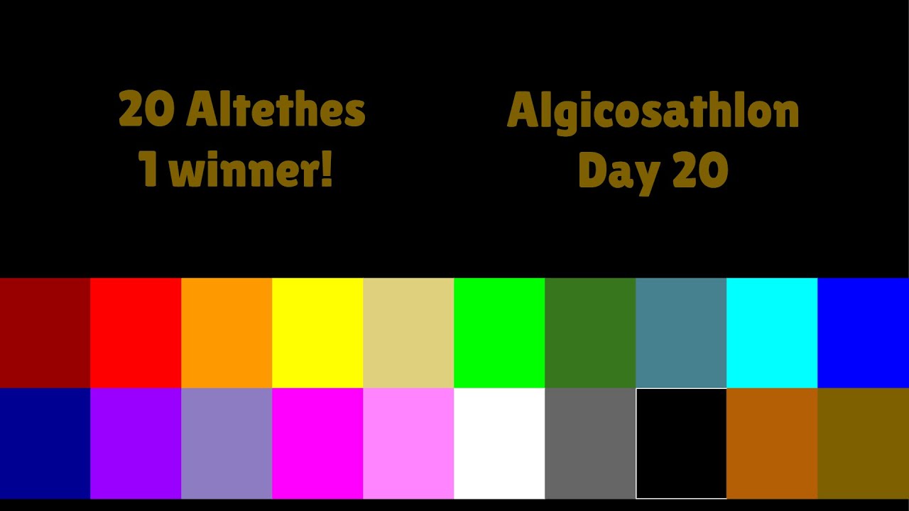 Algicosathlon Day 20: Finale - YouTube