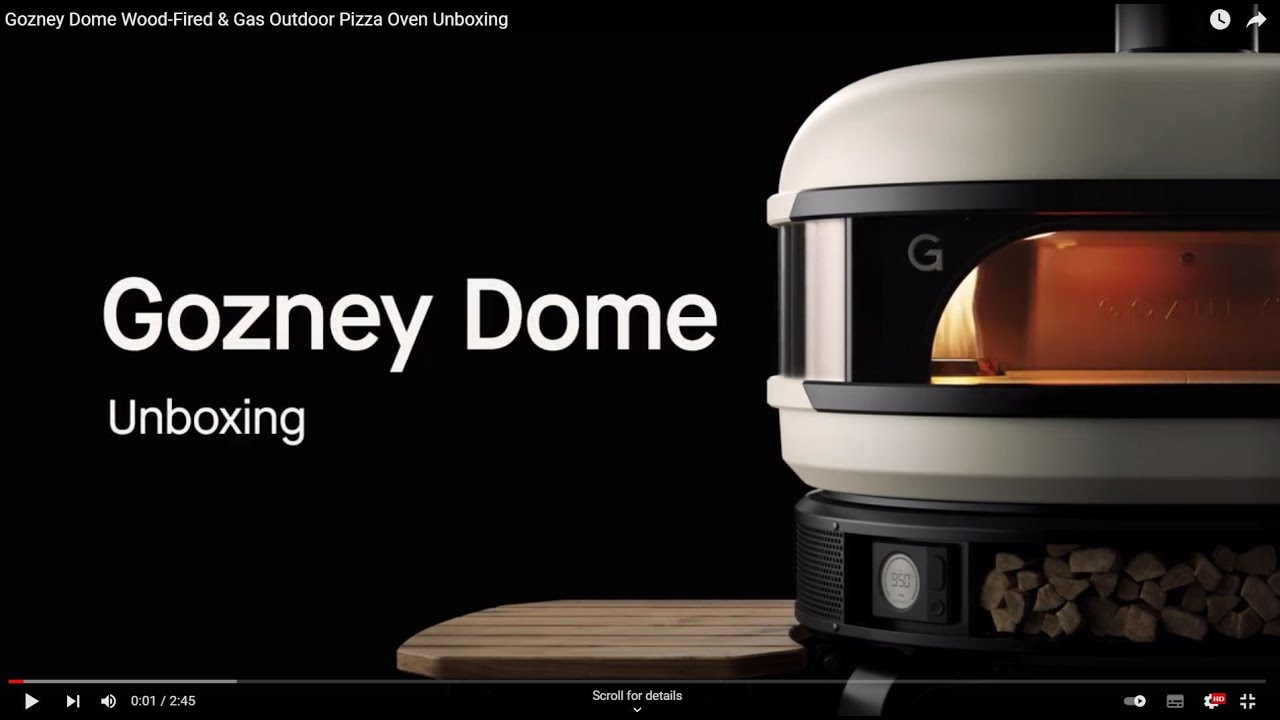 Gozney Dome Wood-Fired & Gas Outdoor Pizza Oven Unboxing - YouTube