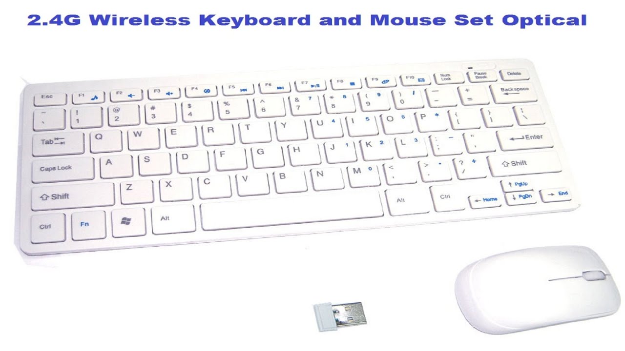 2.4G Wireless Keyboard and Mouse Set Optical [REVIEW] - YouTube