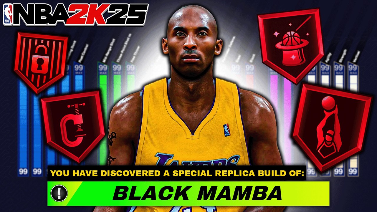 KOBE 'BLACK MAMBA' BRYANT BUILD NBA 2K25! POST SCORING MAESTRO BUILD ...