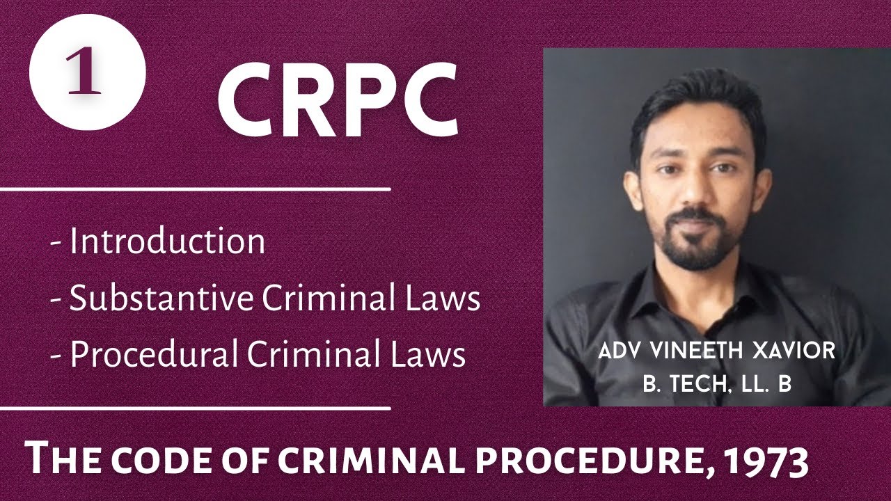 CRPC - 1 (Introduction) - YouTube