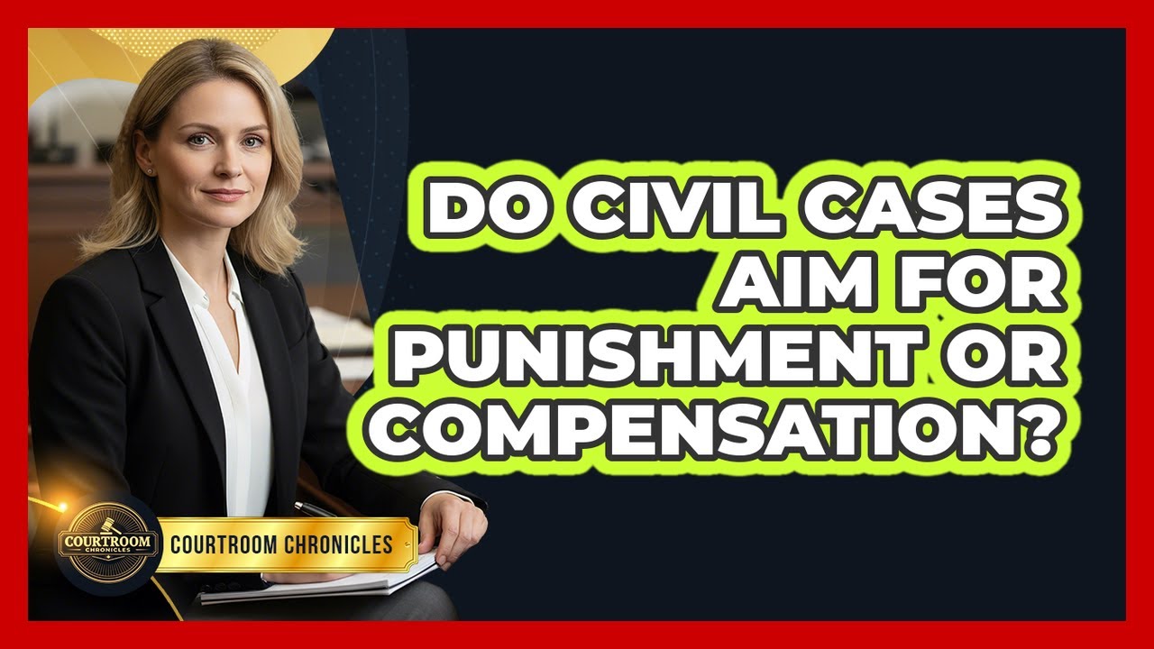 Do Civil Cases Aim For Punishment Or Compensation? - YouTube