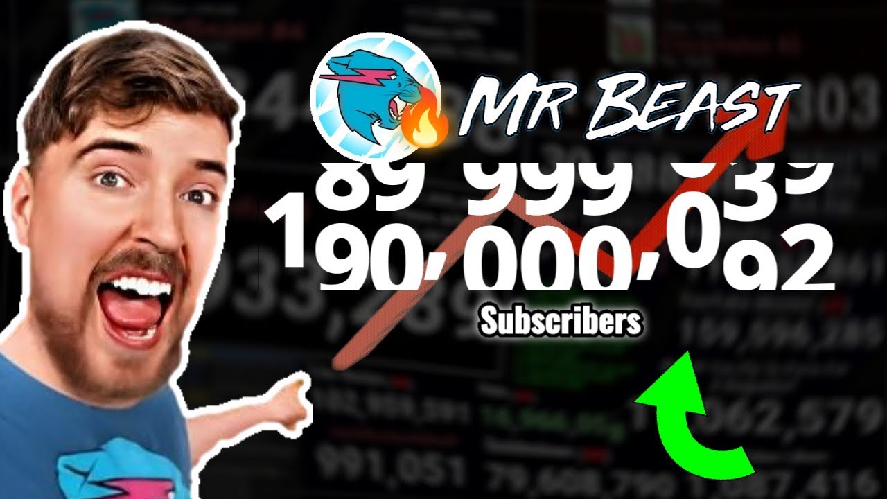 The Exact Moment MrBeast Hitting 190 Million Subscribers! - YouTube