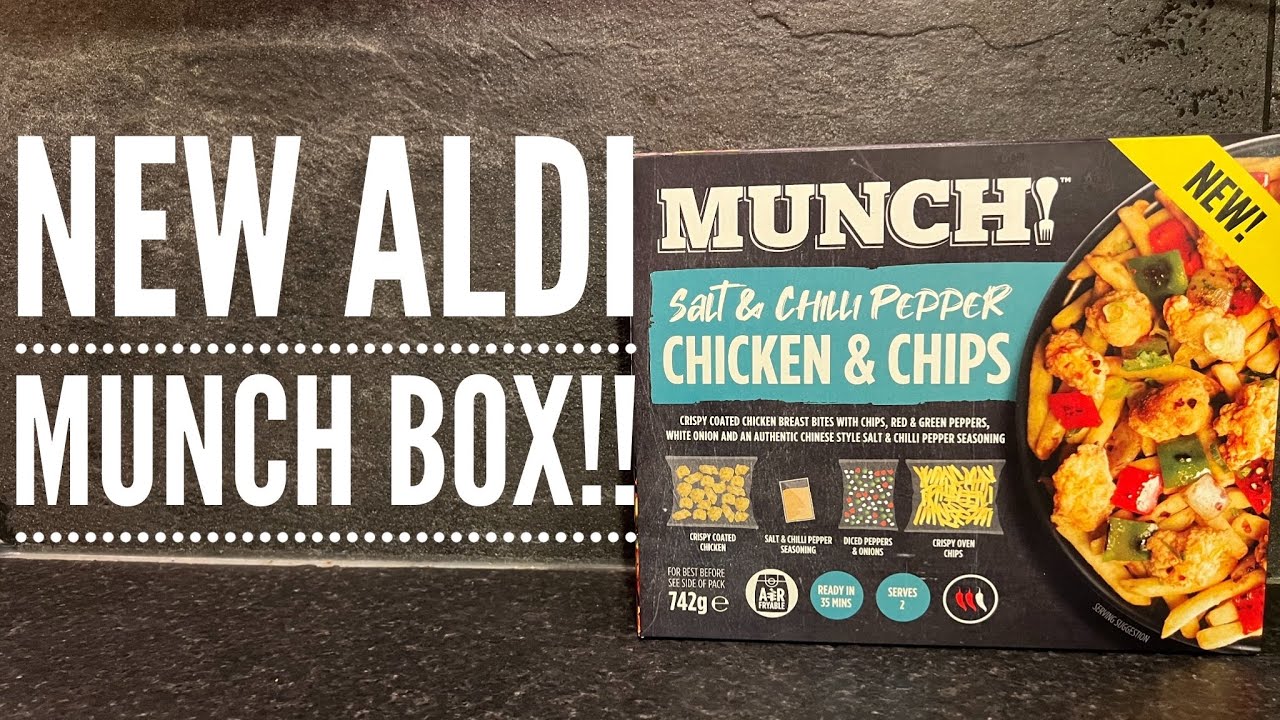 Aldi Munch Salt & Chilli Pepper Chicken & Chips Review | Aldi Food ...