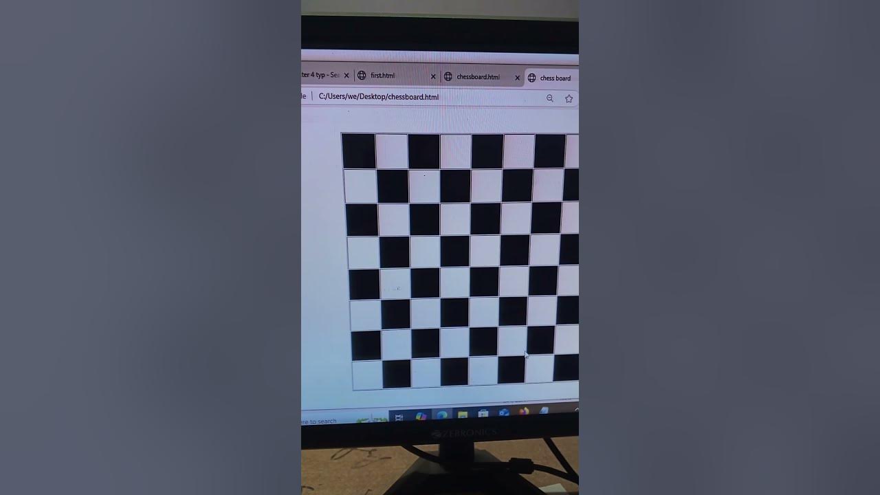 HTML code chessboard//notepad// - YouTube