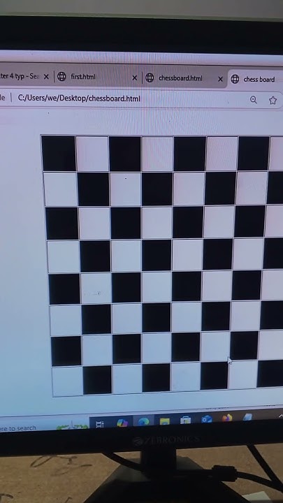HTML code chessboard//notepad// - YouTube