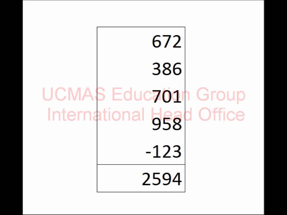 UCMAS Listening Competition Sample Question - YouTube