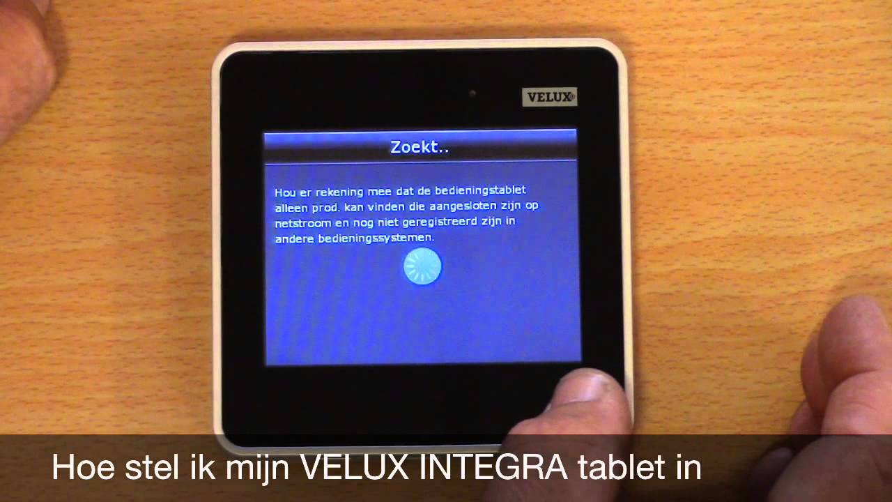 De VELUX INTEGRA tablet instellen - YouTube