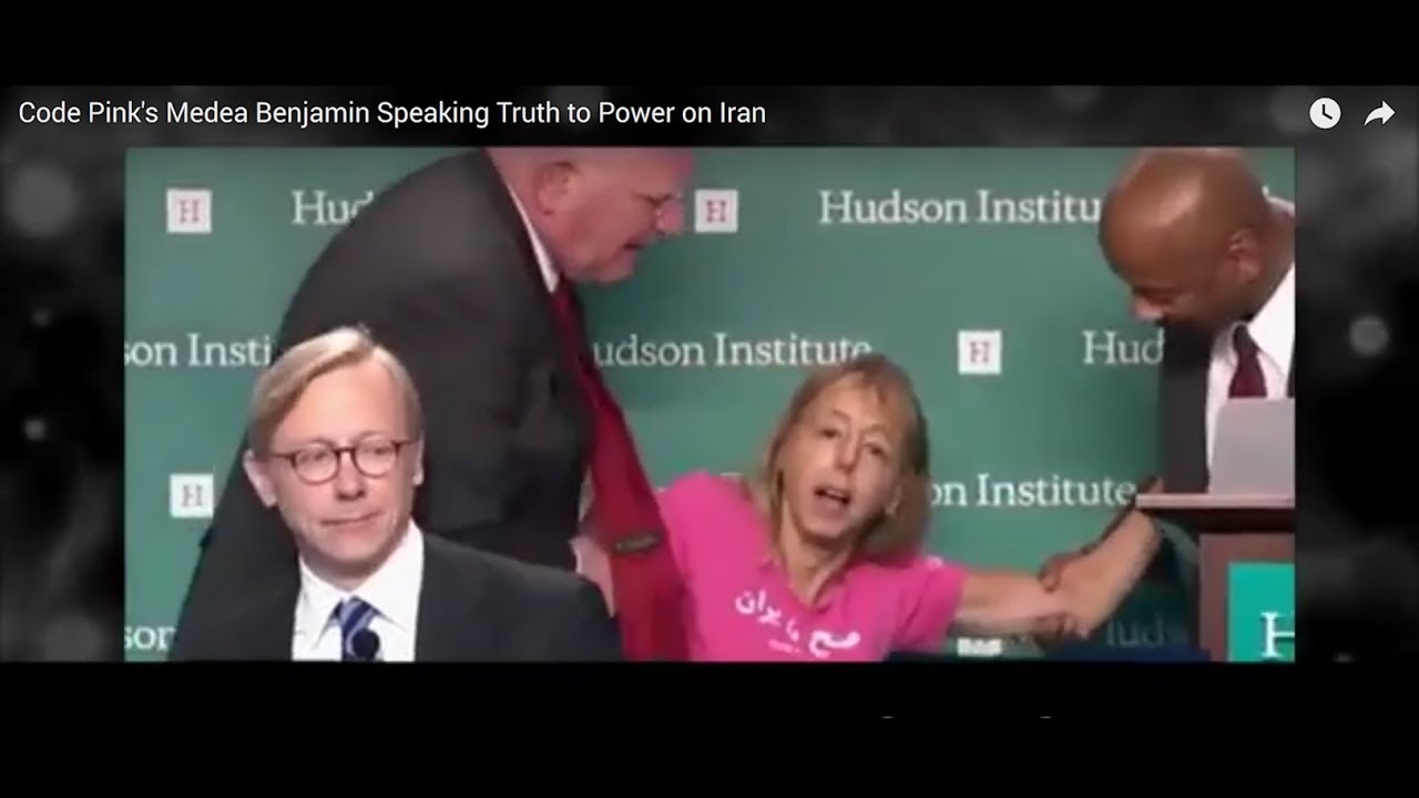 Code Pink's Medea Benjamin Speaks Truth to Power on Iran - YouTube
